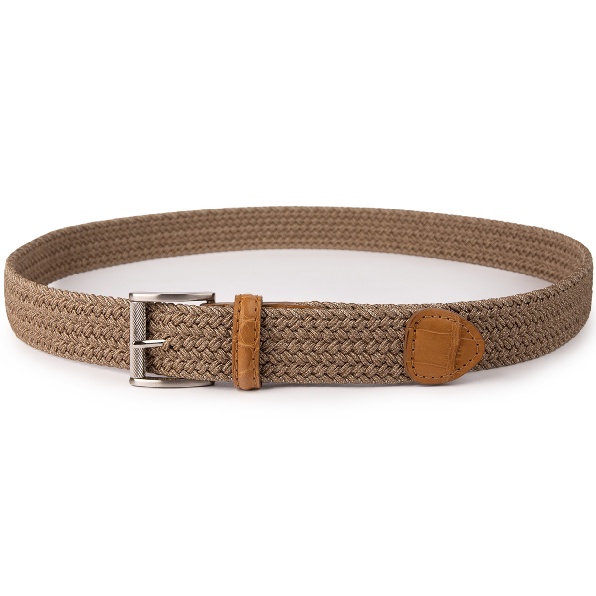 Braid Belts for Men – Stylish Solid Tan Belt